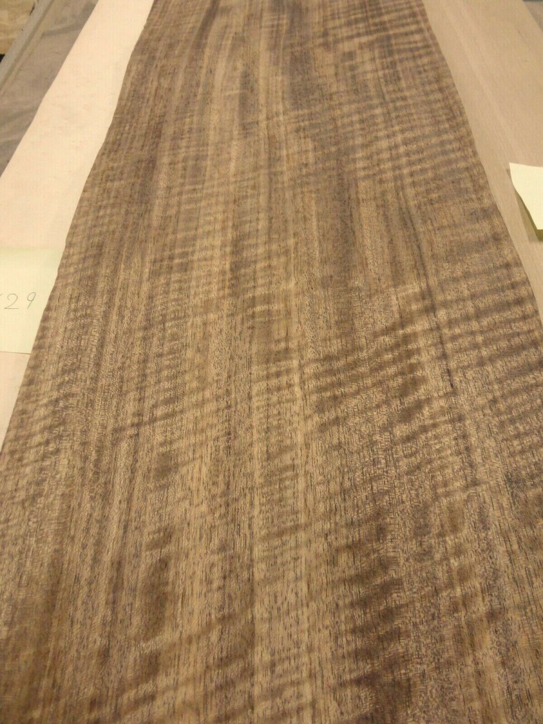 Etimoe Figured African Walnut Wood Veneer 10" X 36" Raw 1/42" Thick AA ...