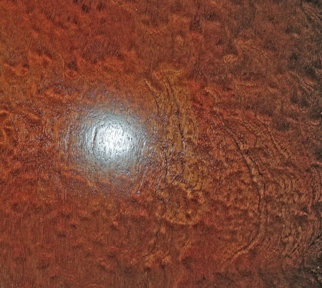 Sapele Pommele Figured Quilted Wood Veneer 22" X 70" Raw No Backing 1/ ...