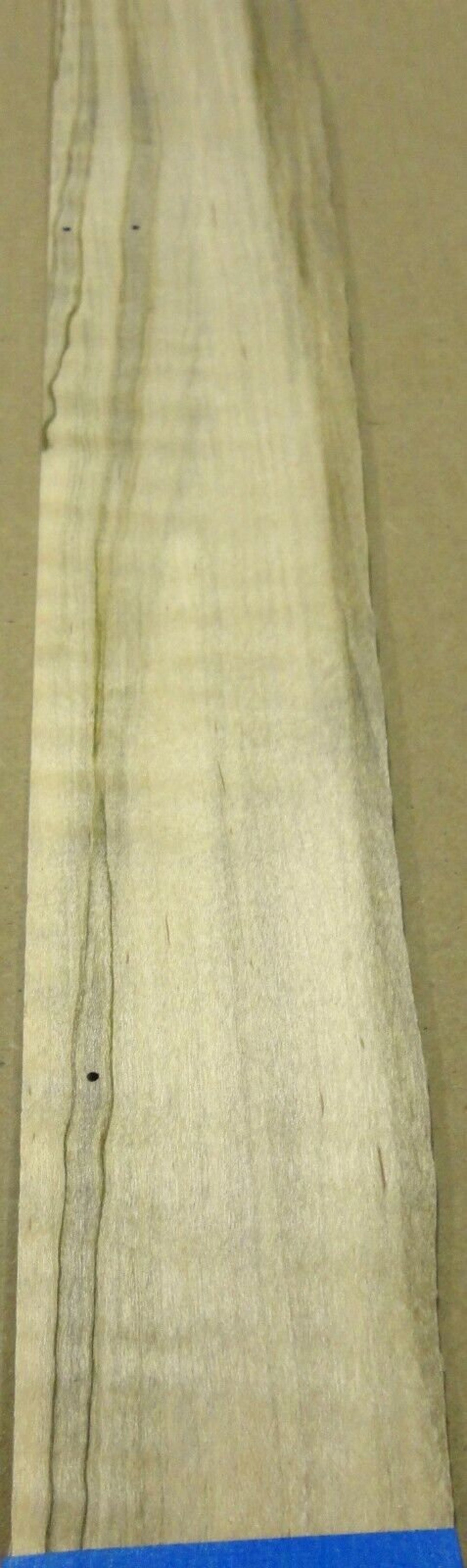 Maple Spalted Wormy Figured Wood Veneer 3.25" X 51" Raw No Backing 1/42 ...