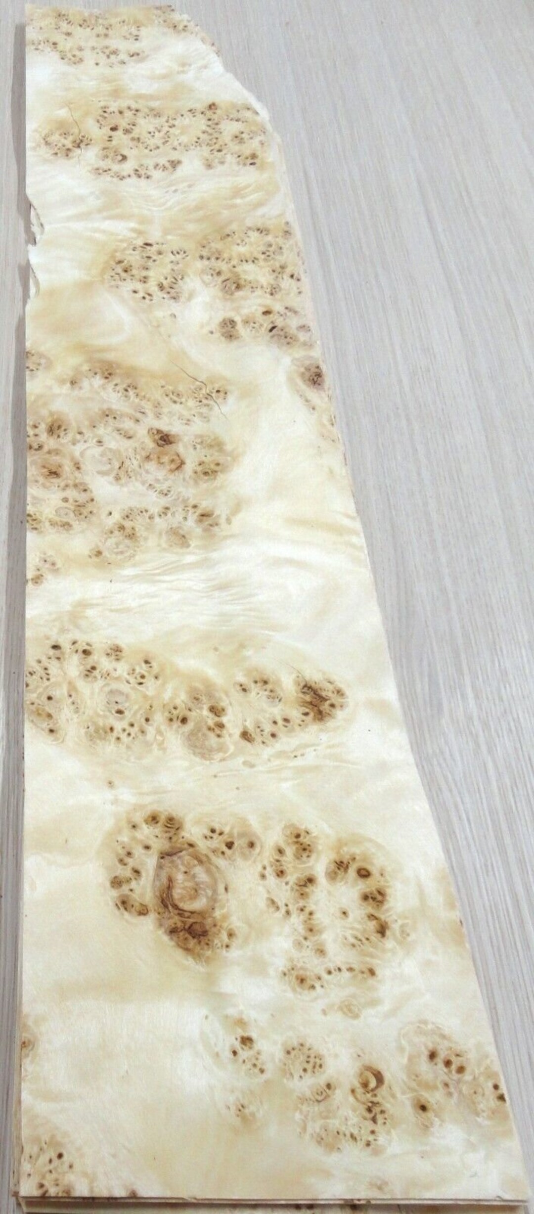 Mappa Burl Wood Veneer 7 X 37 Raw With No Backing 1/42 Thickness AAA ...