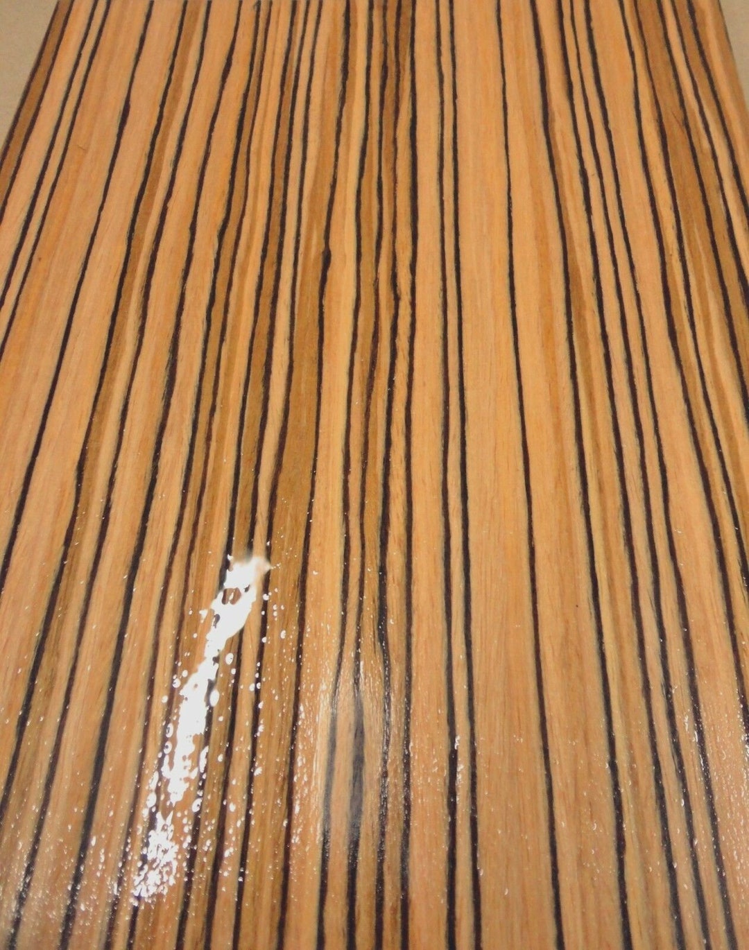 African Zebrawood Composite Prefinished Wood Veneer 8" X 10" With Paper ...