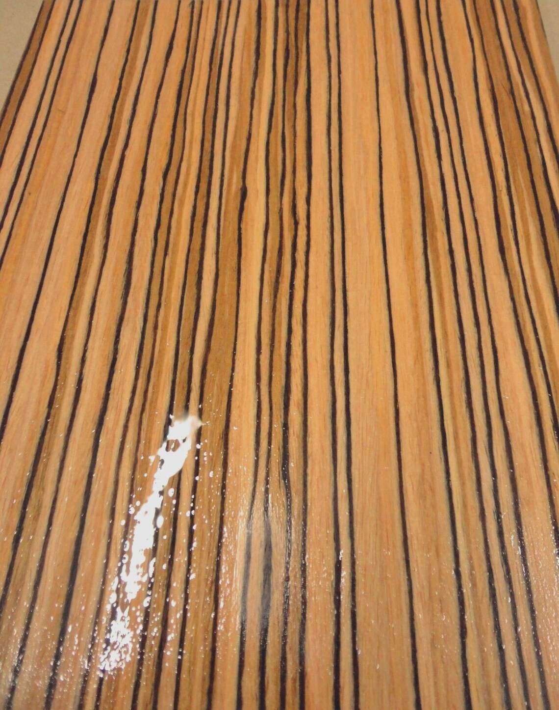 African Zebrawood Composite Prefinished Wood Veneer 8" X 10" With Paper ...