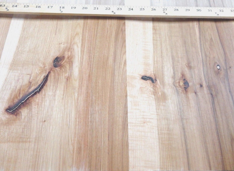 Rustic Planked Knotty Hickory Pecan PSA Wood Veneer 24 X - Etsy