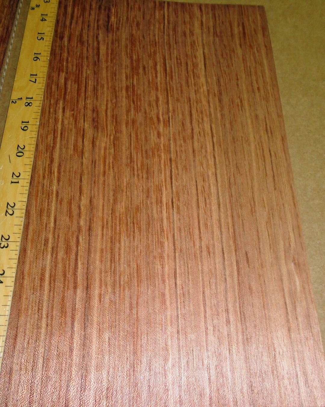 Etimoe African Quartered Wood Veneer 7" X 16" Raw No Backing 1/42 ...
