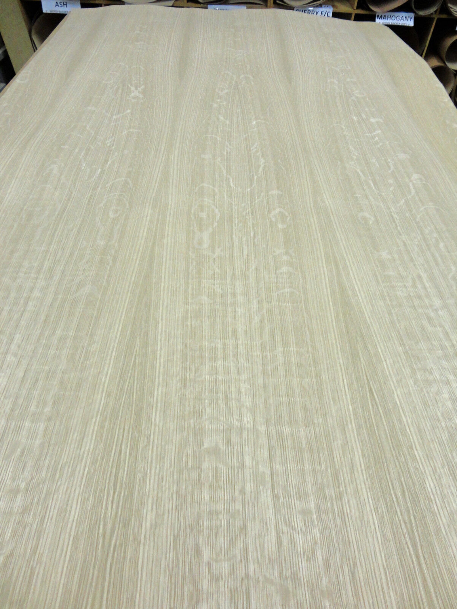 White Oak Flake Figured Tiger Wood Veneer 48 X 96 - Etsy