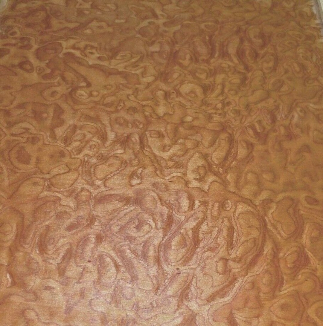 Sapele Pommele Figured Quilted Composite Wood Veneer 7" X 8" With PSA ...