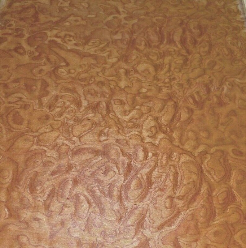 Sapele Pommele Figured Quilted Composite Wood Veneer 7 X 8 With PSA ...