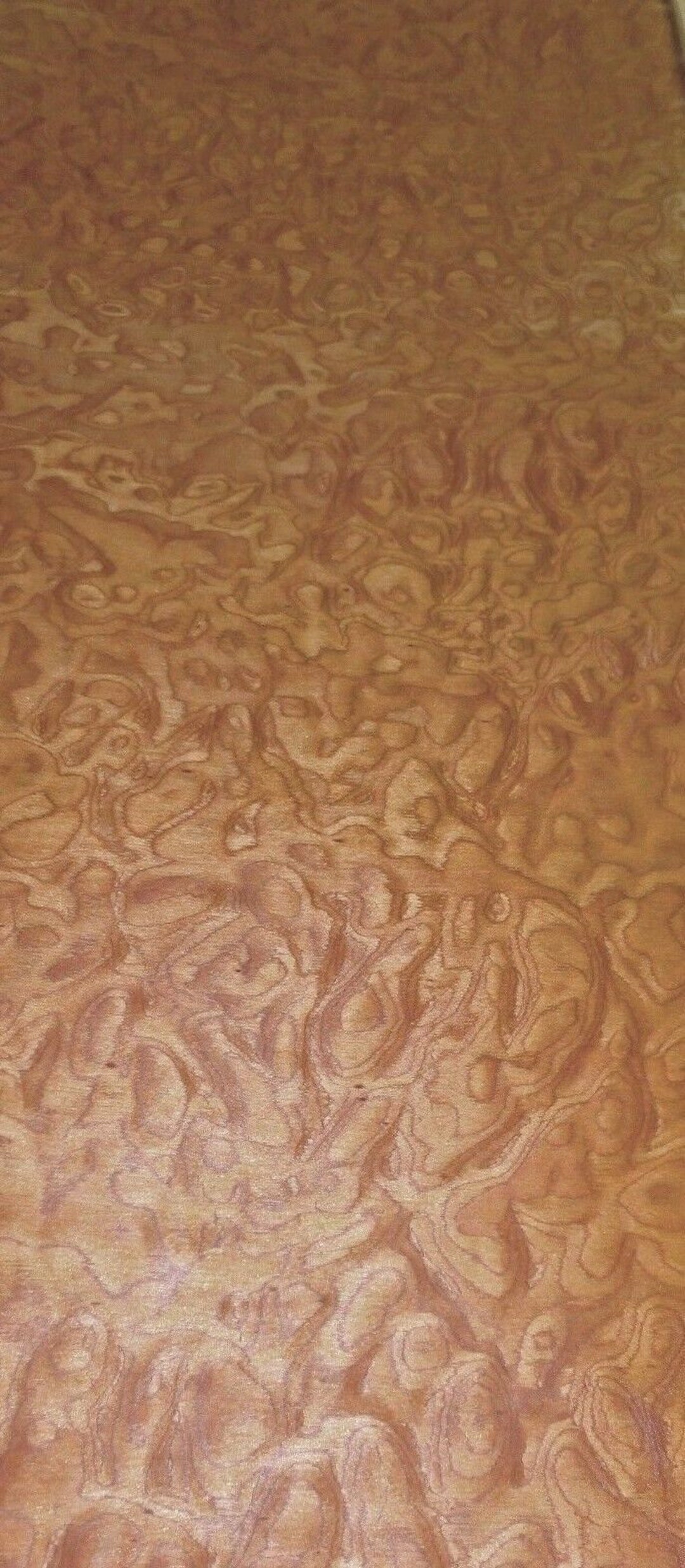 Sapele Pommele Burl Quilted Composite Wood Veneer 12 X 84 on Paper 1/40 ...