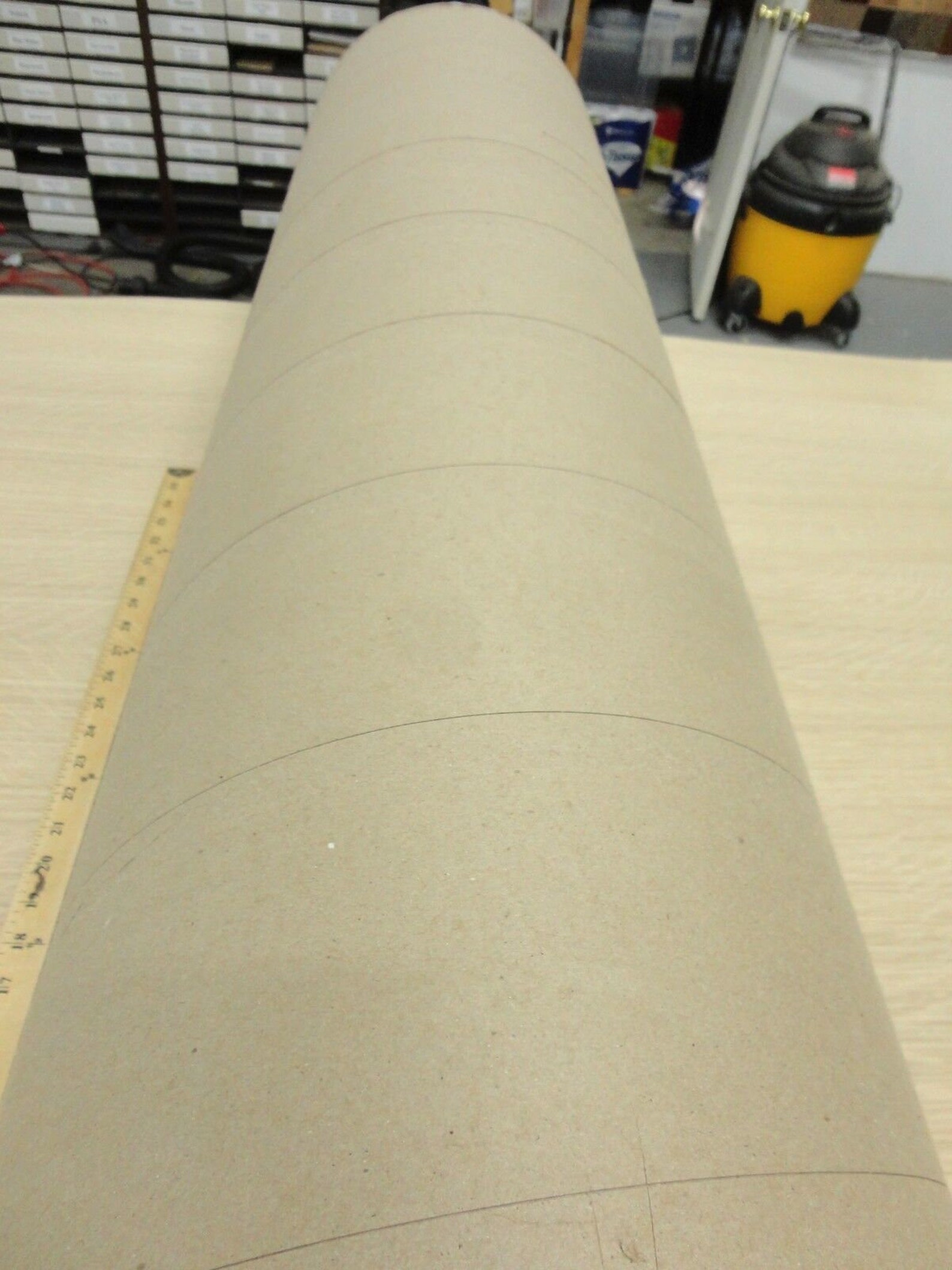Tube Thick Cardboard 56 Long X 13 Diameter X 1/5 Thickness .20 Heavy ...