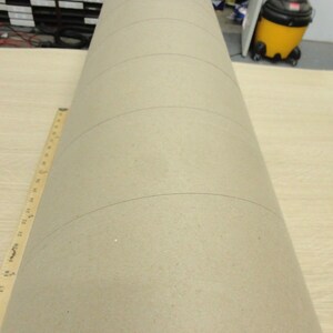 Tube Thick Cardboard 56 Long X 13 Diameter X 1/5 Thickness .20 Heavy ...