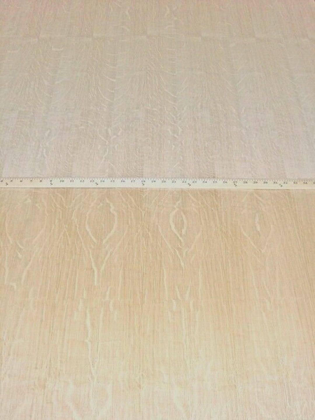 White Oak Flake Wood Veneer 24"x 48" With Peel and Stick Adhesive PSA ...