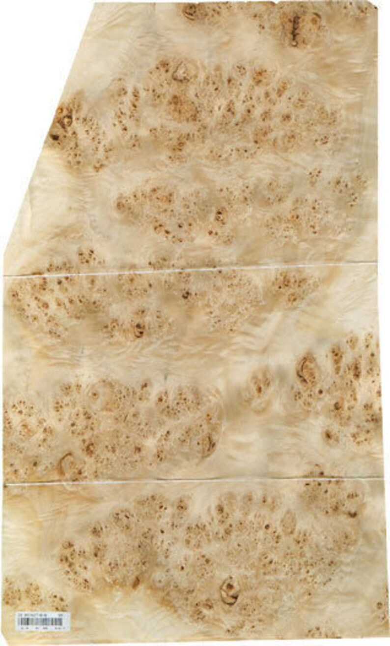 Mappa Burl Wood Veneer 19 X 31 Raw With No Backing 1/42 Thickness aaa ...