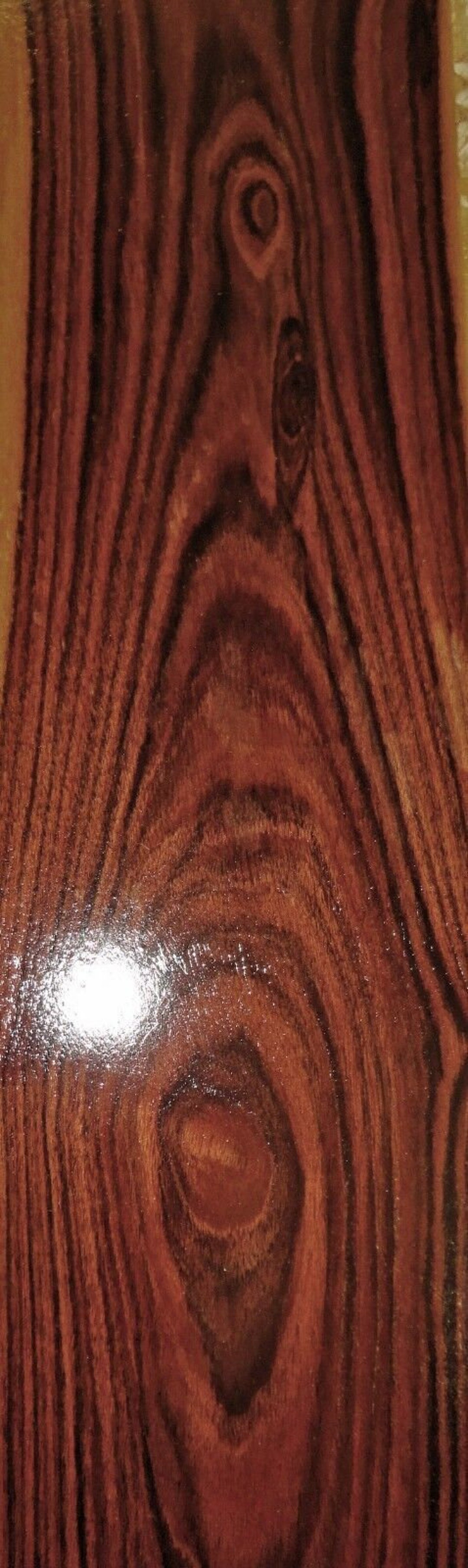 Chapa de madera de palisandro Kingwood de 4" x 38" sin reverso, 1/28 ...