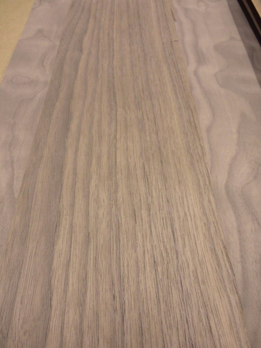 Walnut Quarter Cut Wood Veneer 6 X 30 Raw No Backing 1/42 Thickness ...