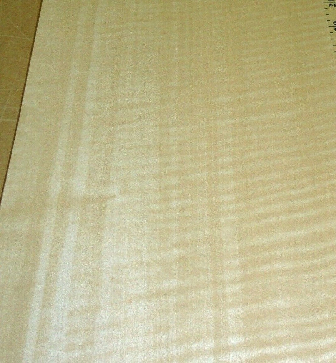 Anigre Figured Fiddleback Wood Veneer 8" X 11" Raw No Backing 1/42 ...