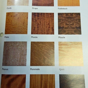 Wood Veneer Sample Species Color Picture Photo Guide 80 Pages With ...
