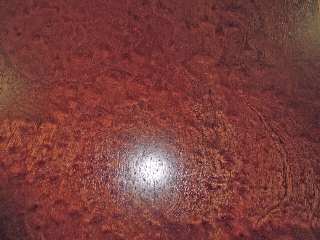 Sapele Pommele Figured Quilted Wood Veneer 15" X 65" Raw No Backing 1/ ...