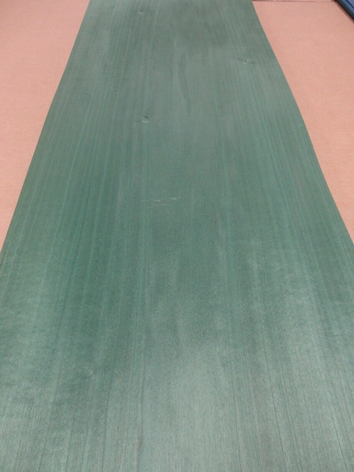Green Dyed Poplar Wood Veneer 14 X 100 Raw No - Etsy