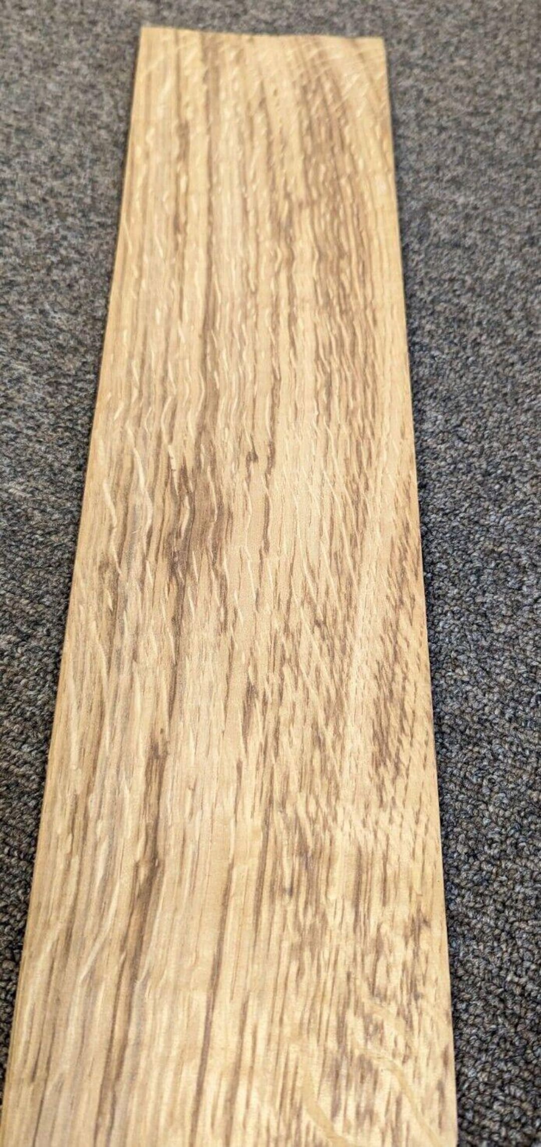 Oak Brown English Flake Figured Wood Veneer 5" X 21" Raw No Backing 1/ ...
