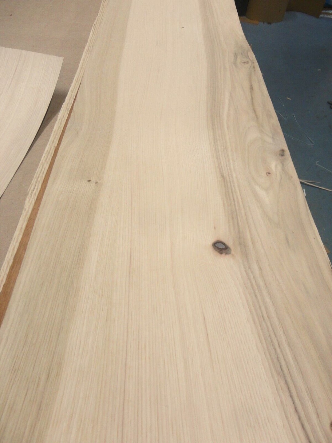 Hickory Rustic Planked Knotty Pecan Wood Veneer 12" X 55" on Paper ...