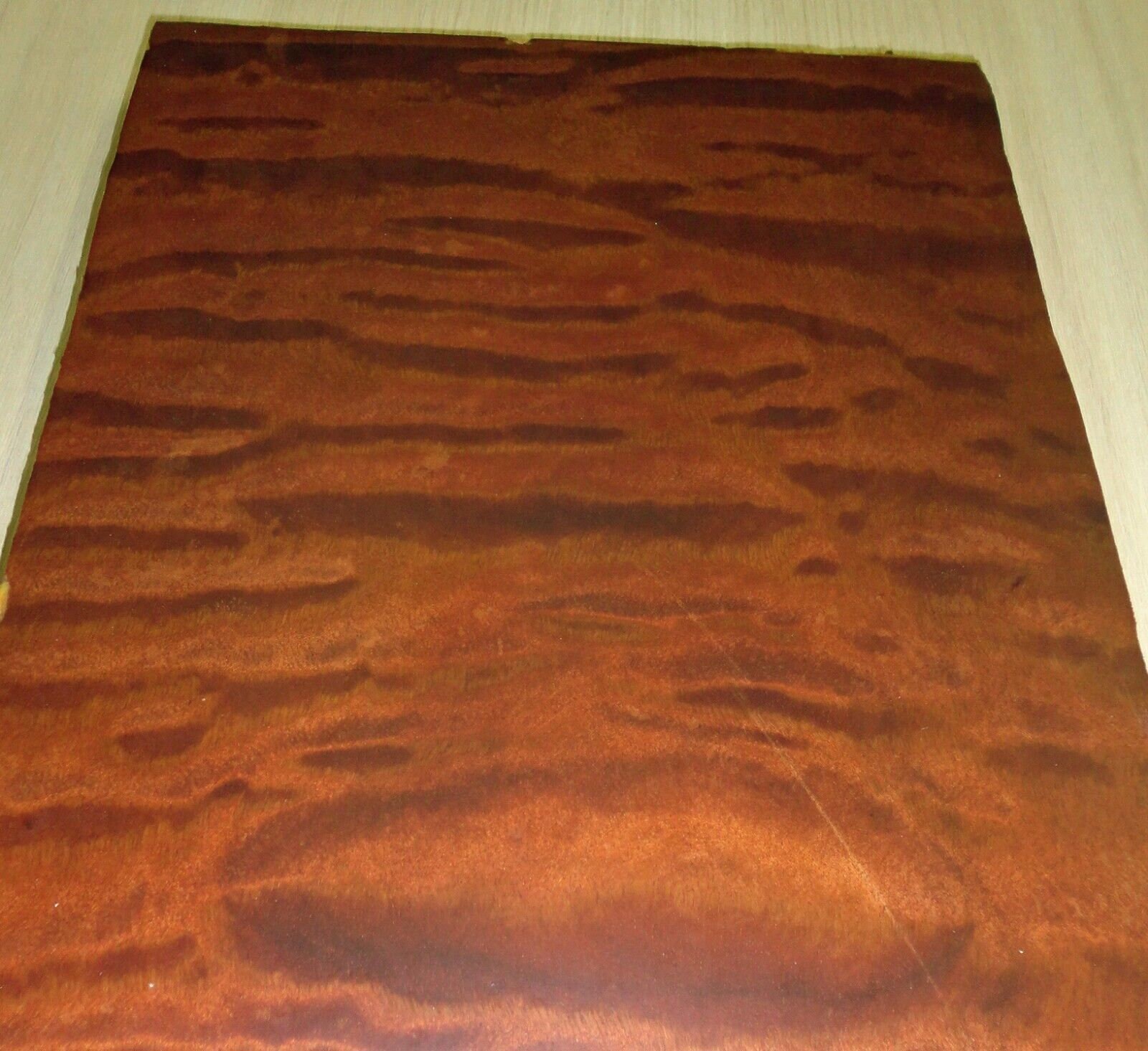 Makore Pommele Quilt Figure Wood Veneer 10" X 13" Raw 1/42" Thickness ...