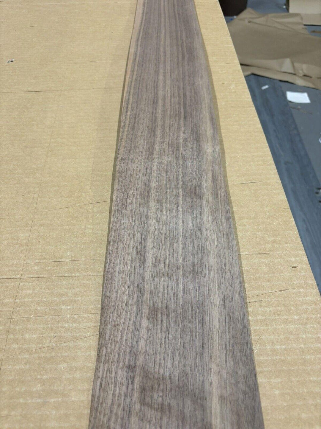 Walnut Quarter Cut Wood Veneer Sheet 5.5" X 114" Raw No Backing 1/42 ...