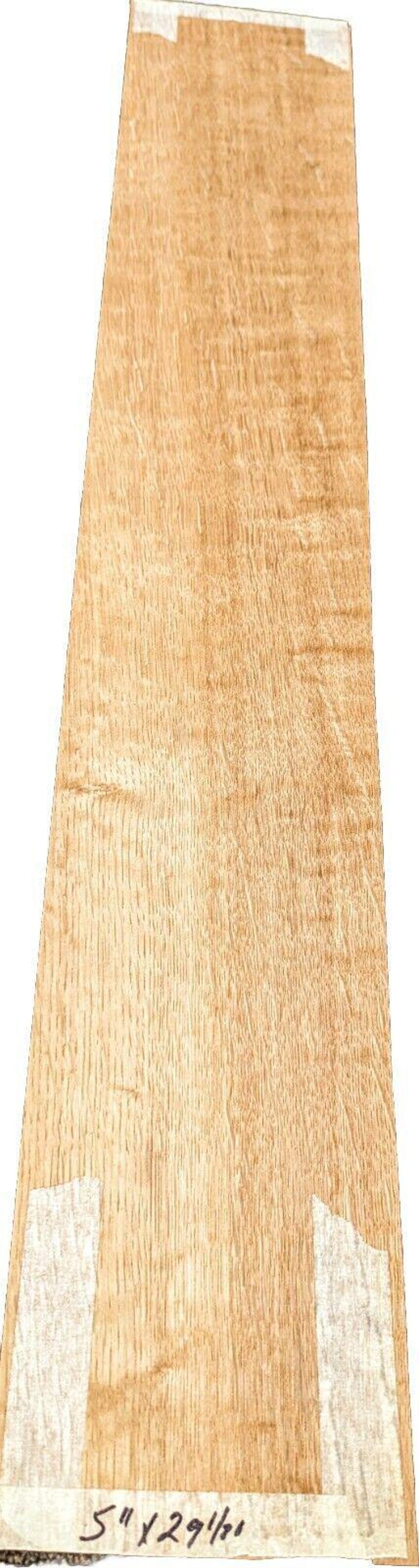 Oak Brown English Flake Figured Wood Veneer 5" X 29.5" Raw No Backing 1 ...