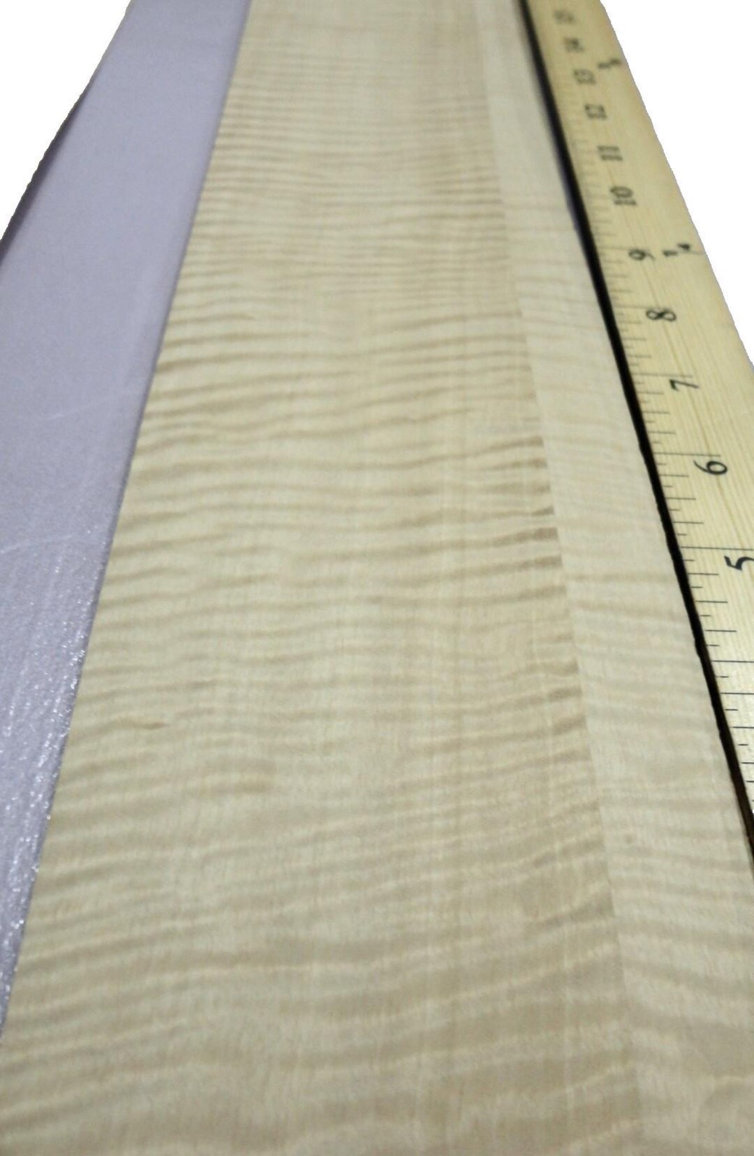 Anigre Figured Fiddleback Wood Veneer 3" X 31" With Paper Backer AAA ...