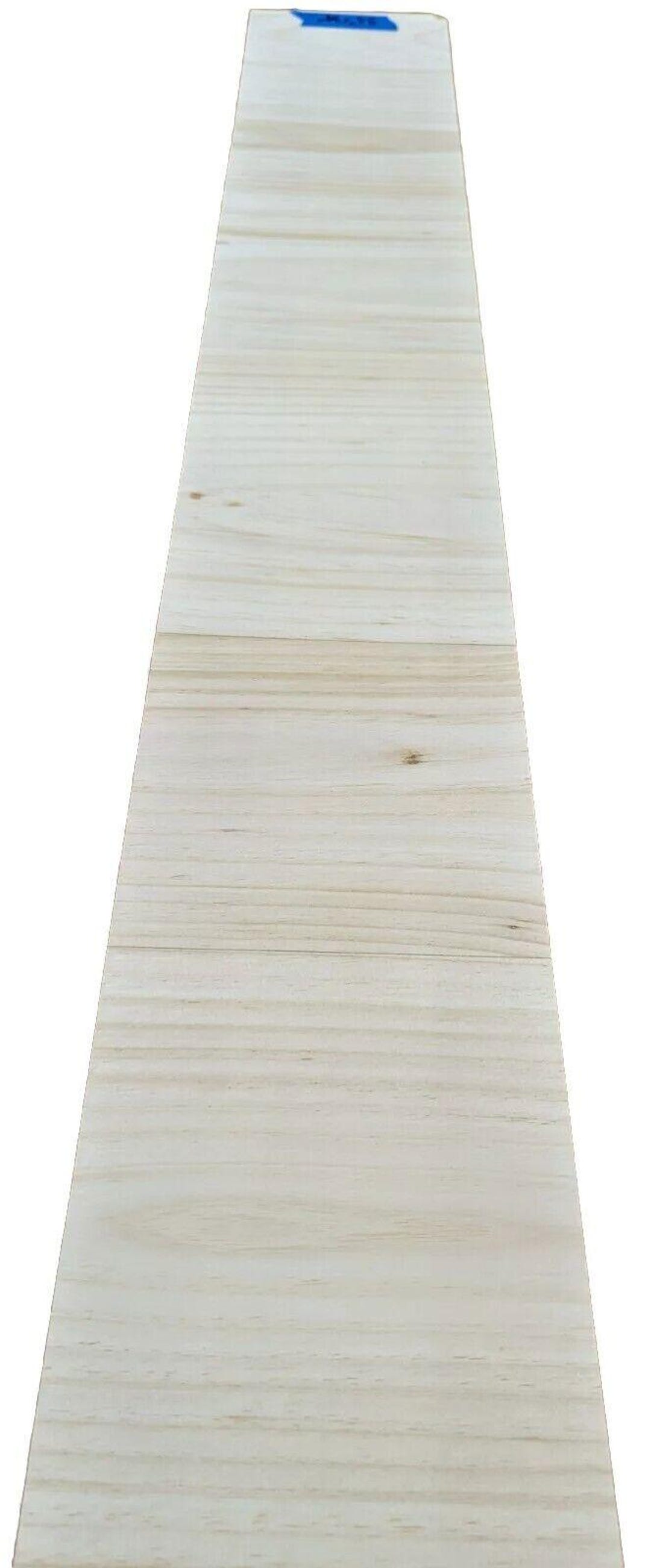 Pine White Wood Veneer Sheet 39" X 5" With Wood Backer 1/25" Thickness ...