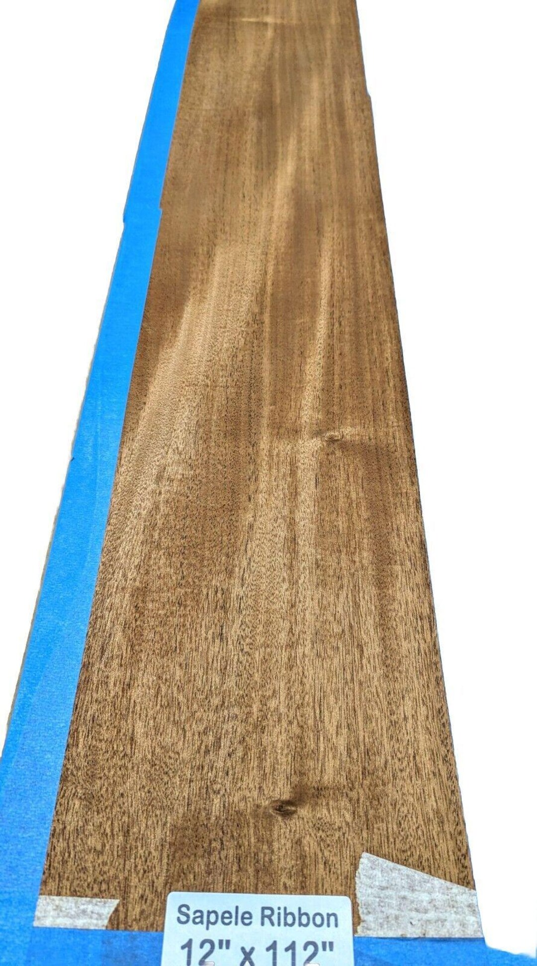Sapele Ribbon Mahogany Wood Veneer 12" X 112" Raw No Backing 1/42 ...