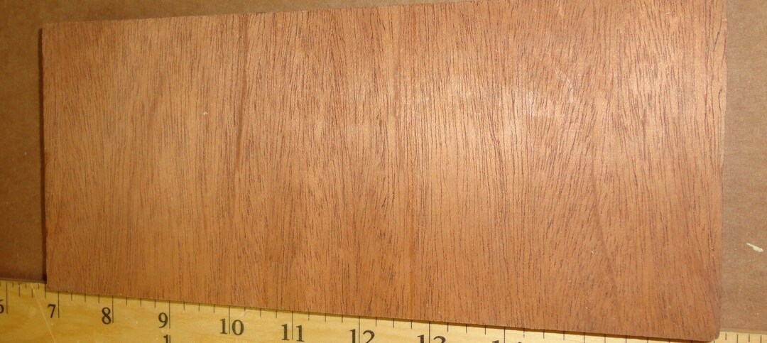 Mahogany Wood Veneer Both Sides 9" X 4" on 3/4" MDF Panel Board (sample ...