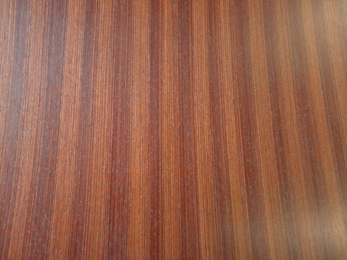 Mahogany Ribbon Sapele Finished Composite Wood Veneer 24 X 24 Paper 1/ ...