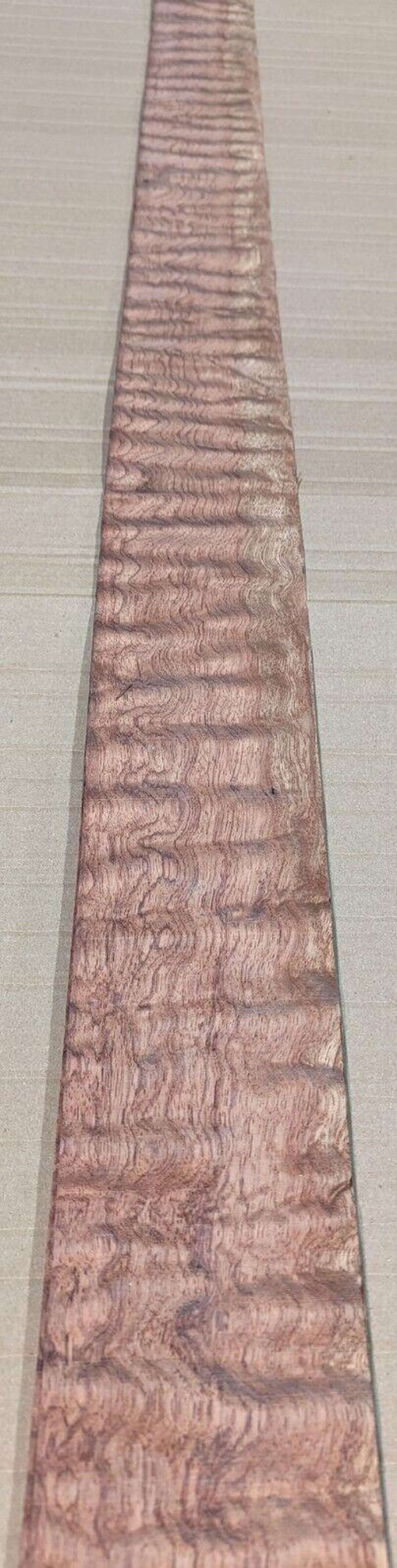 Bubinga Waterfall Figured Kewazinga Wood Veneer in 3" X 57" Raw 1/42 ...