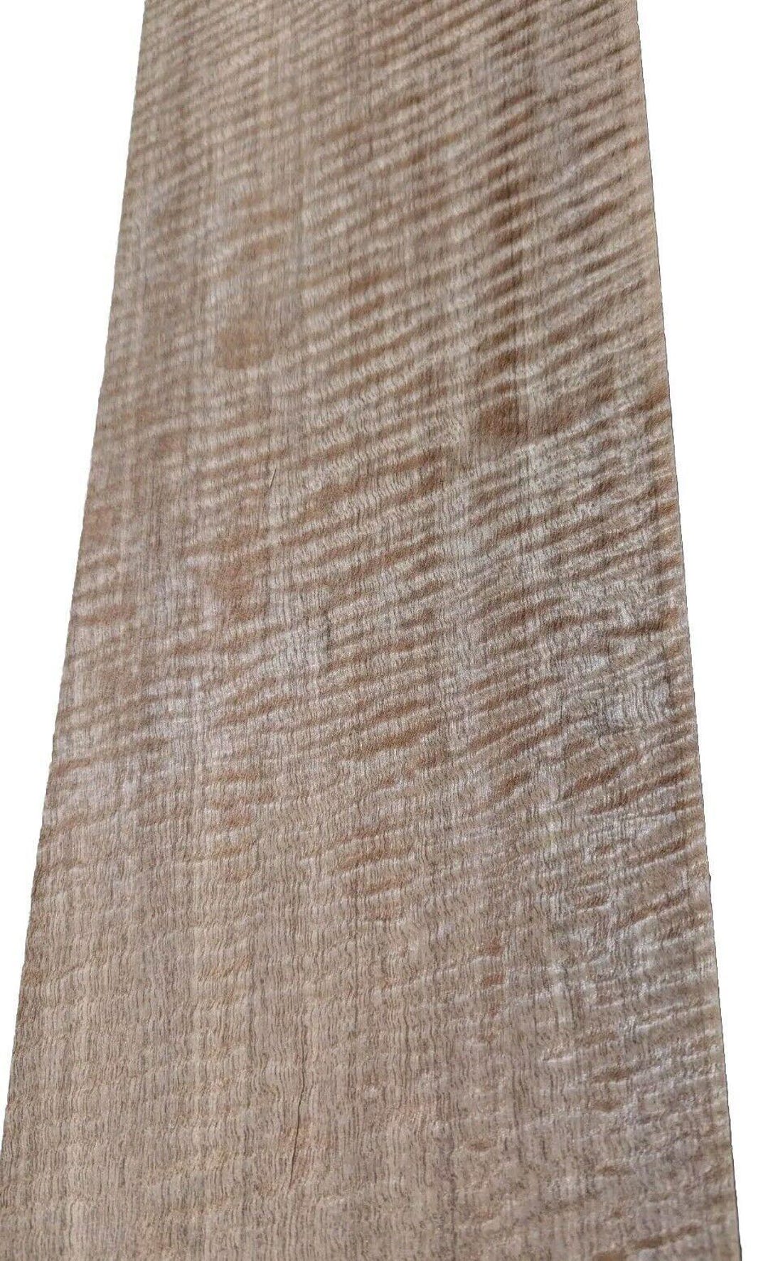 Makore Figured Fiddleback Wood Veneer 5" X 100" Raw No Backing 1/42 ...