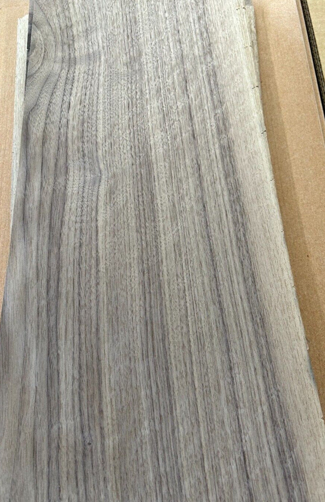 Walnut Quarter Cut Wood Veneer 9.5 X 21 Raw No Backing 1/42 Thickness ...