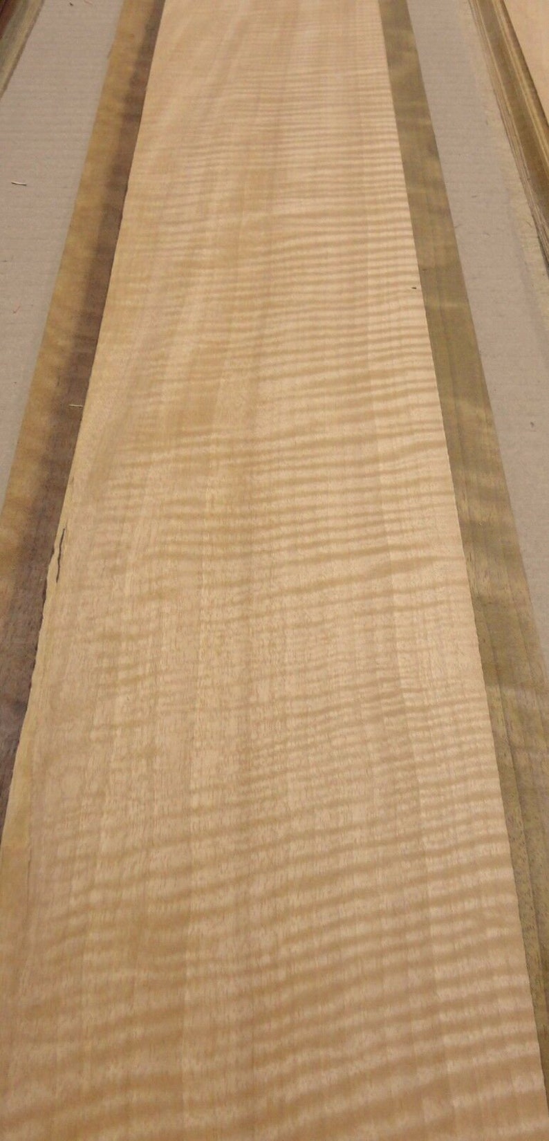 Figured Anigre Tiger Fiddleback Wood Veneer 5 X 56 - Etsy