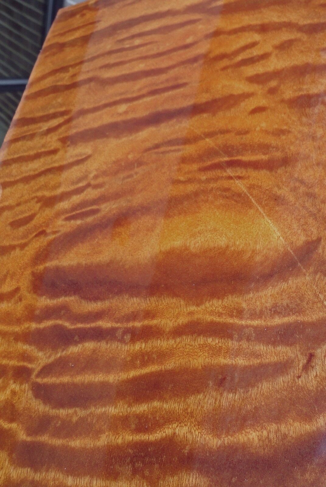 Makore Pommele Quilt Figure Wood Veneer 10" X 13" Raw 1/42" Thickness ...
