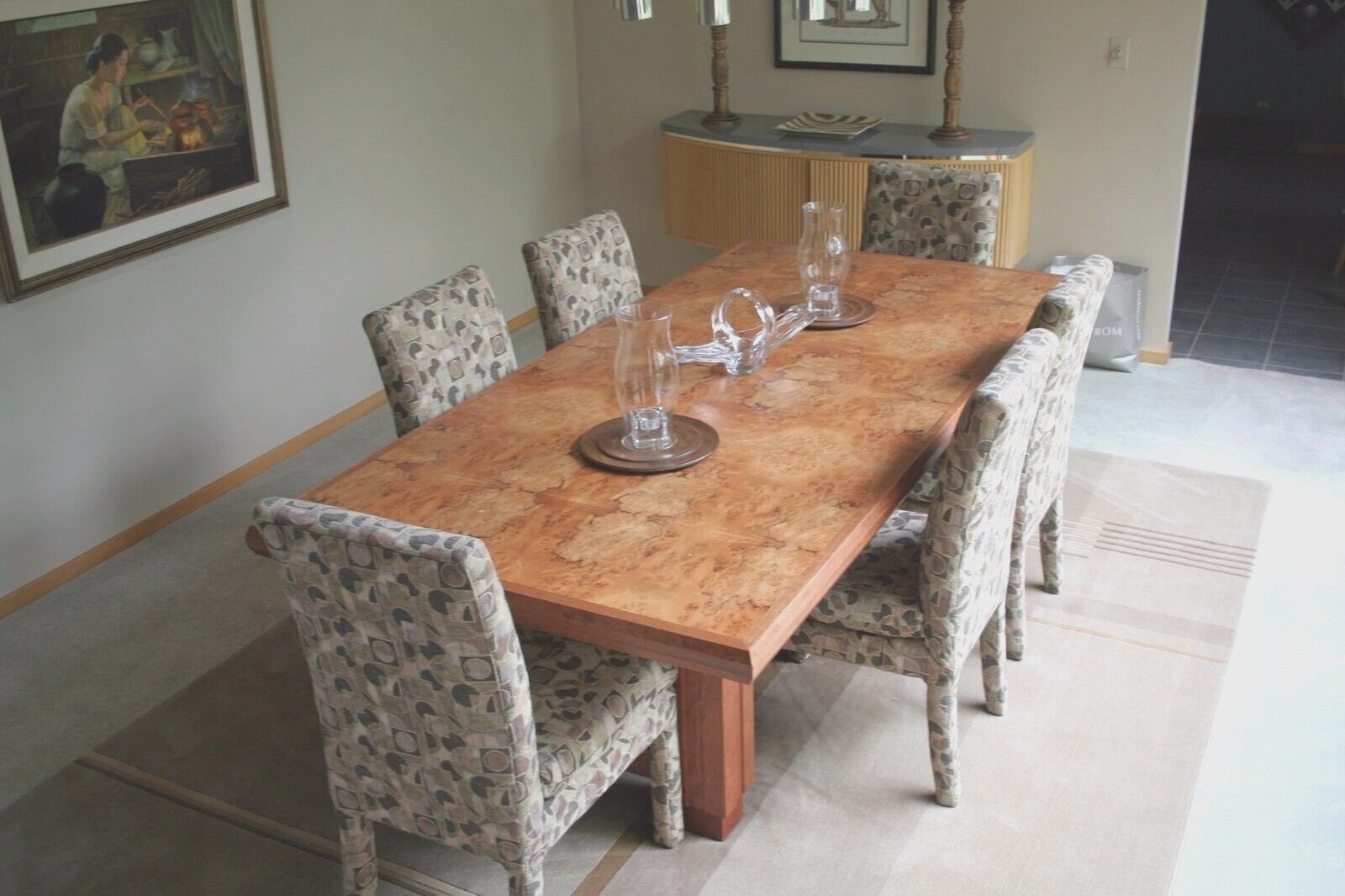 Pimento Burl Prefinished Wood Veneer 14" X 17" on MDF Panel 5/8'' Thick ...