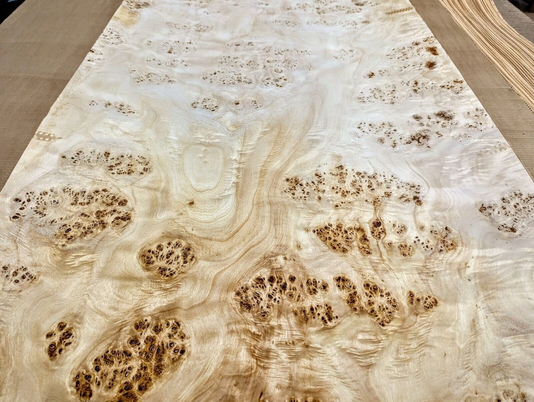 Mappa Burl Wood Veneer Sheet 32 X 89 With Wood Backer X 1/25 Thickness ...