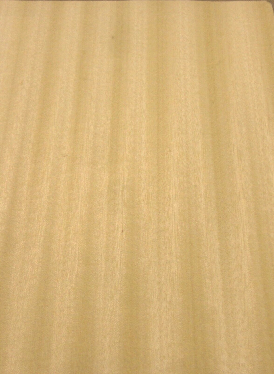 Sapele Ribbon White Ako Chen-chen Wood Veneer 5" X 8" Raw With No Back ...