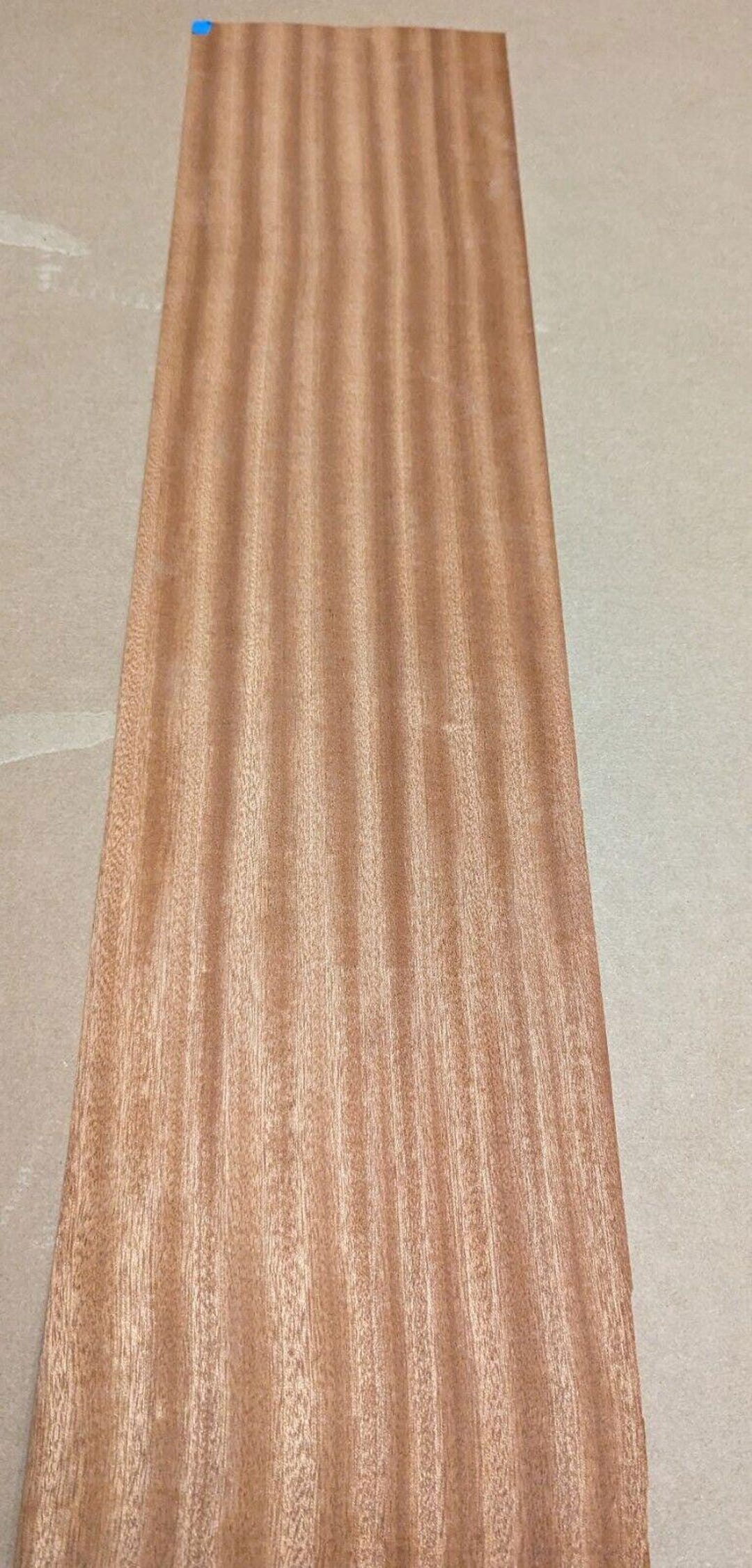 Sapele Ribbon Mahogany African Wood Veneer 8" X 34" Raw No Backing 1/42 ...
