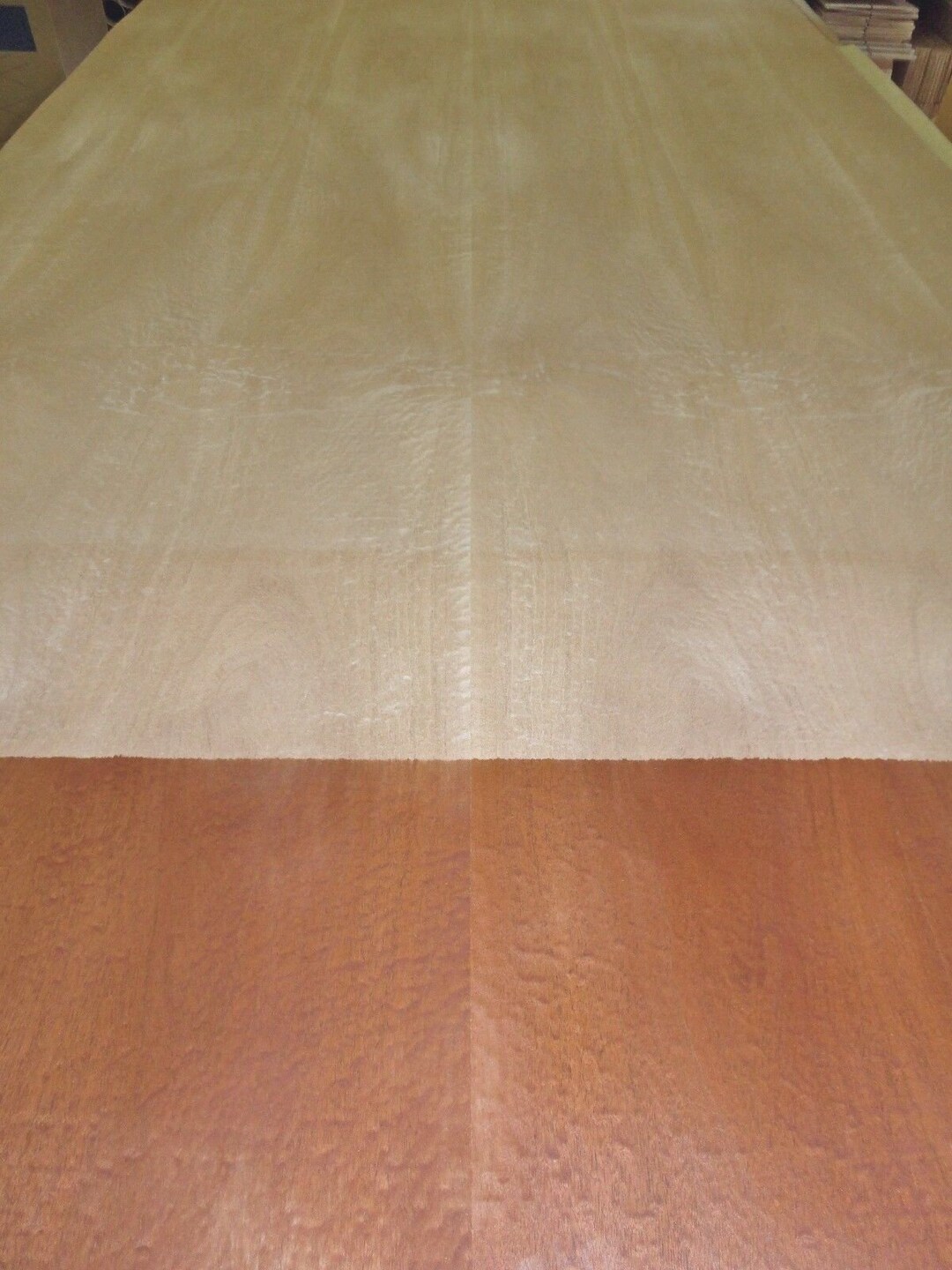 Sapele Pommele Figured Pebble Wood Veneer 48" X 96" on Paper Backer 1 ...