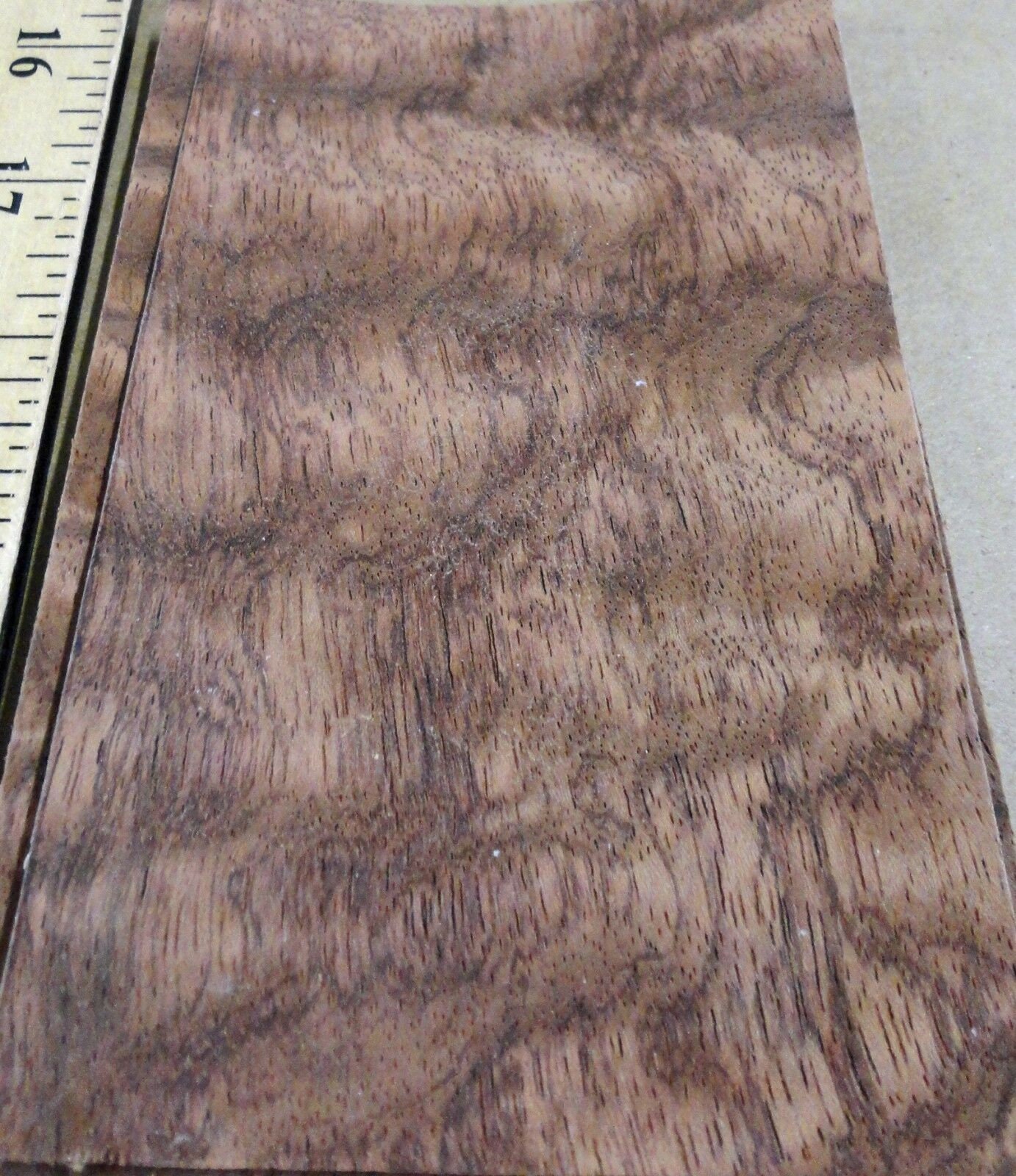 Waterfall Bubinga Figured Wood Veneer 3 X 6 With - Etsy
