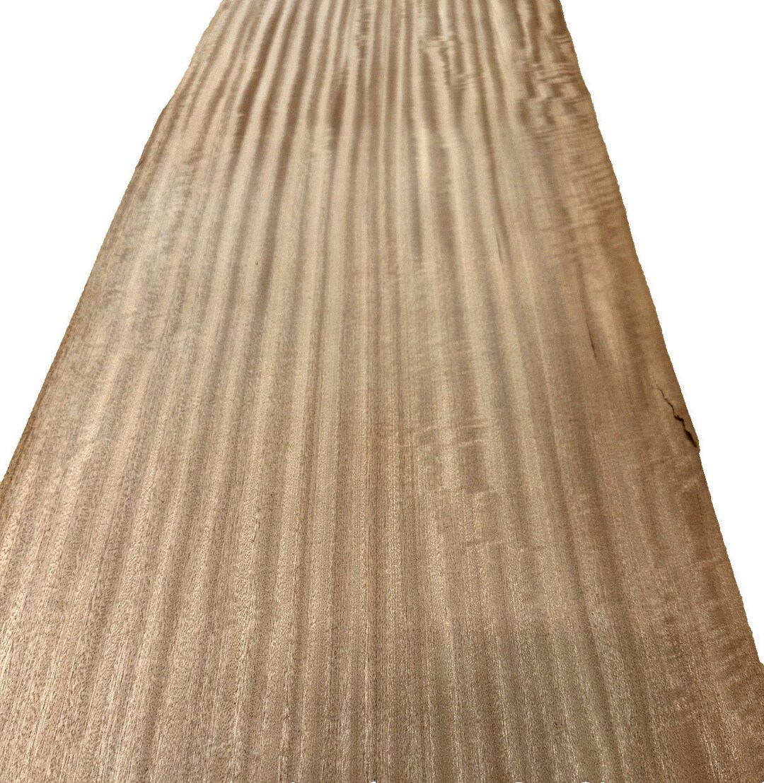 Sapele Ribbon Mahogany Figured Wood Veneer 15" X 114" Raw 1/42 ...