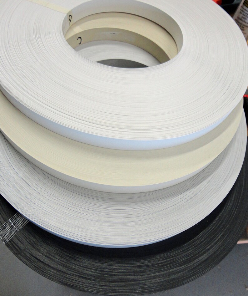 PVC Edgebanding White or Almond or Black or Gray in 15/16 X 600 ...