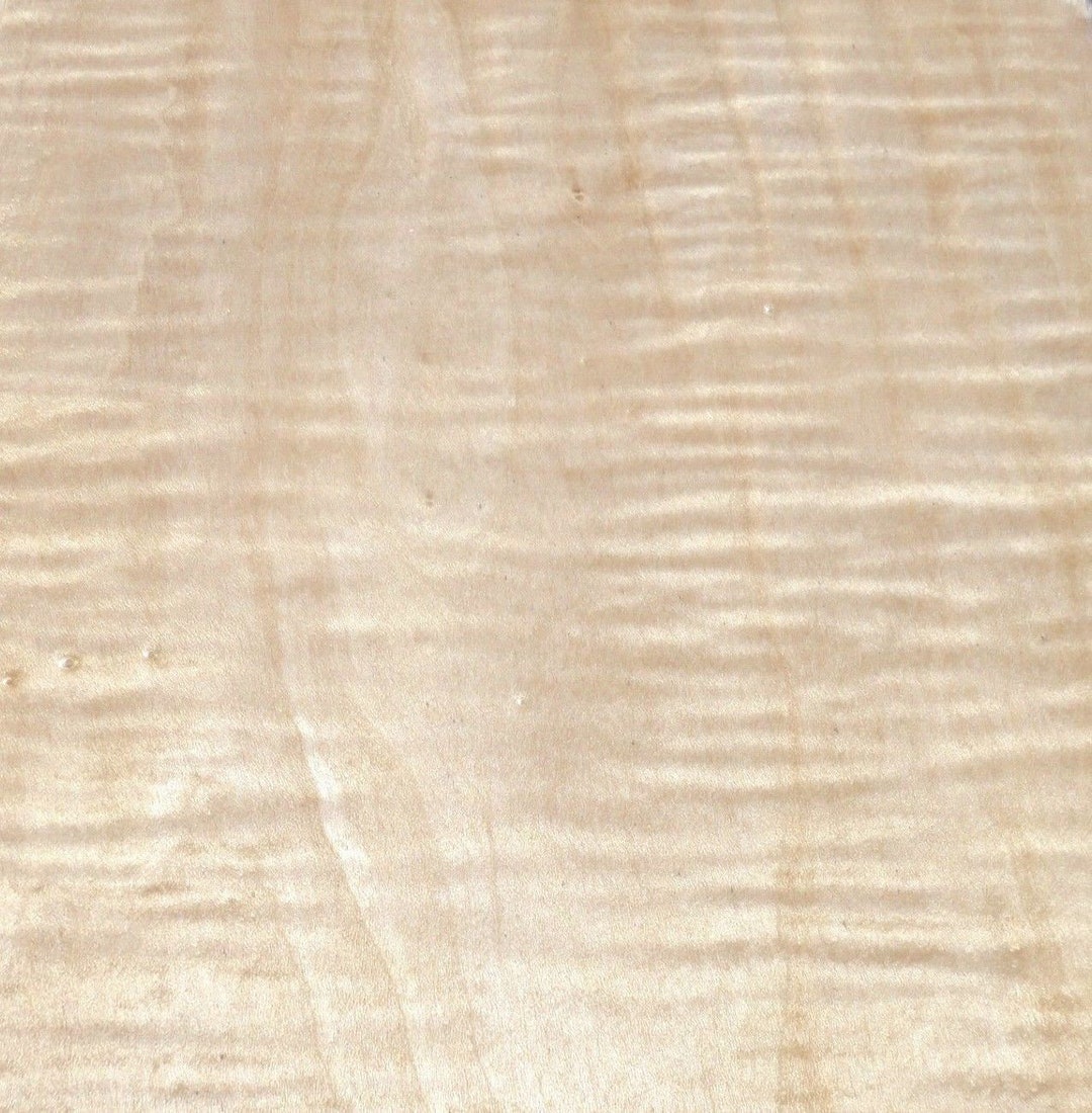 Maple Curly Figured Wood Veneer 48" X 96" With Paper Backer 1/40 ...