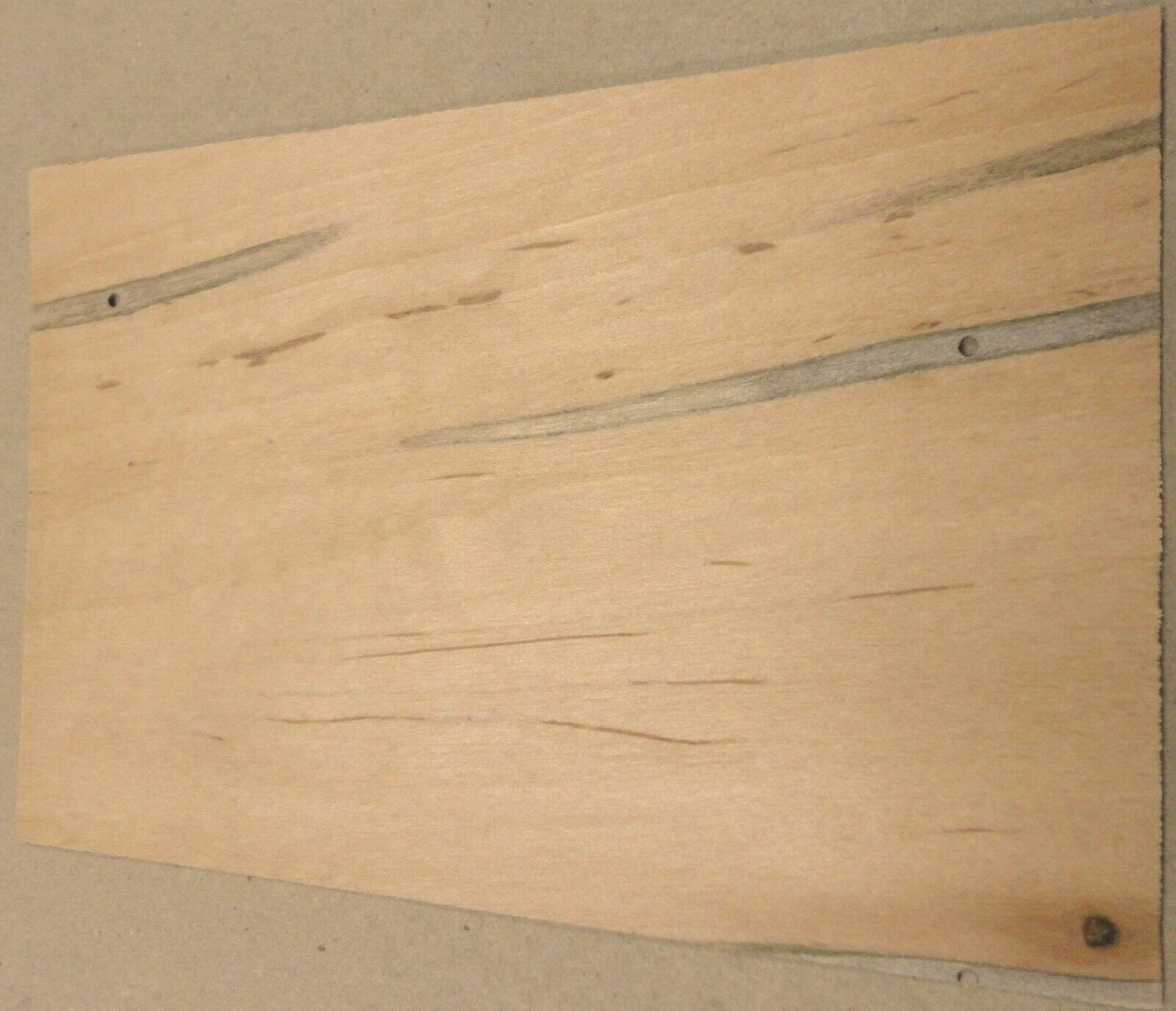 Maple Spalted Ambrosia Wormy Red Wood Veneer 4 X 6 No Backing 1/42 ...