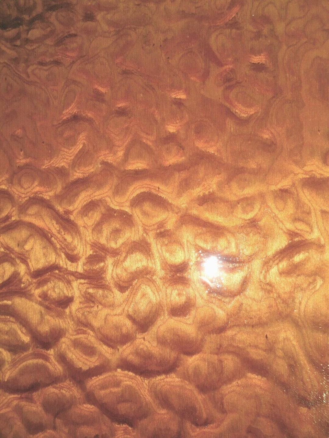 Sapele Pommele Figured Quilted Burl Composite Wood Veneer 10" X 16" Raw ...