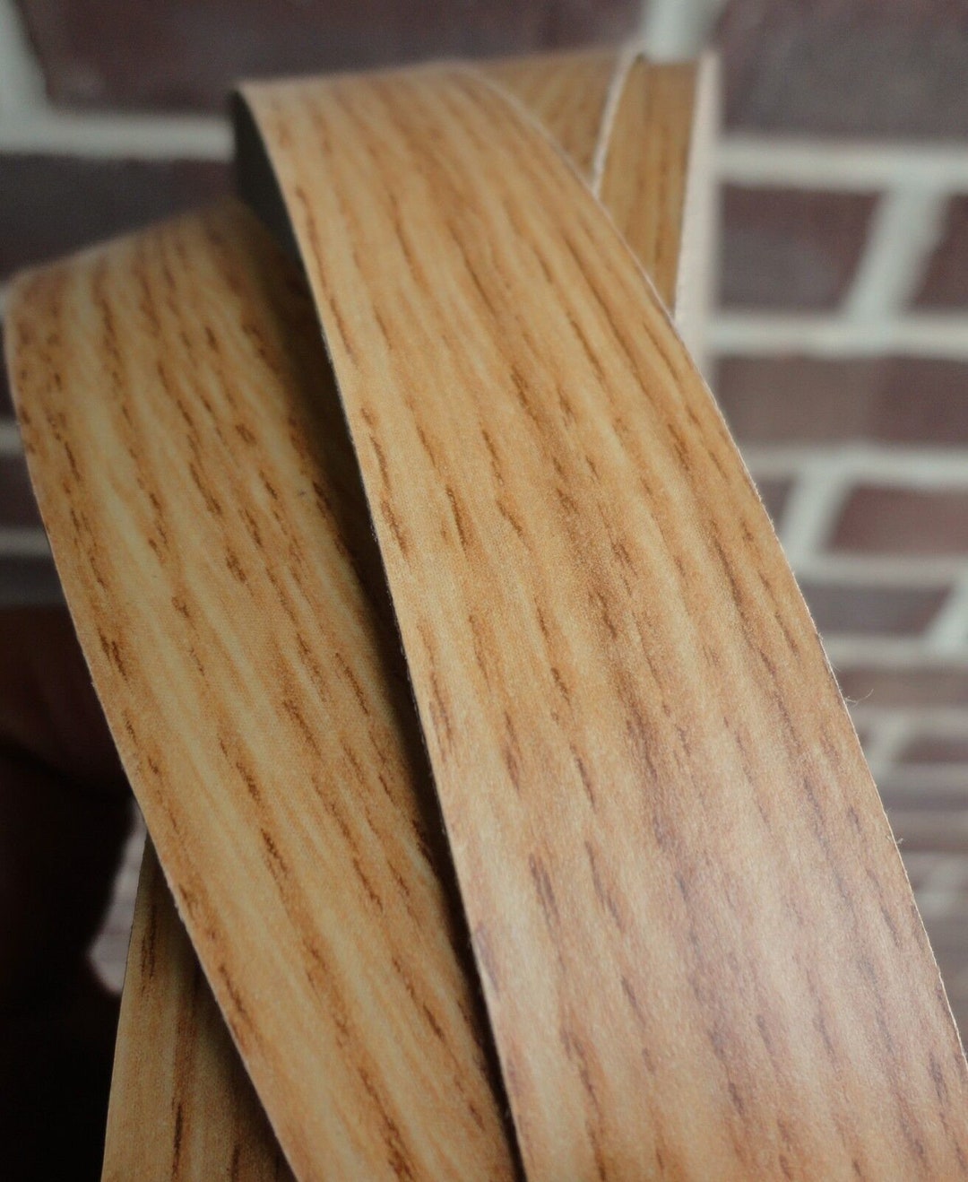 Natural Oak Polyester Melamine Edgebanding 13/16" X 120" With Preglued ...