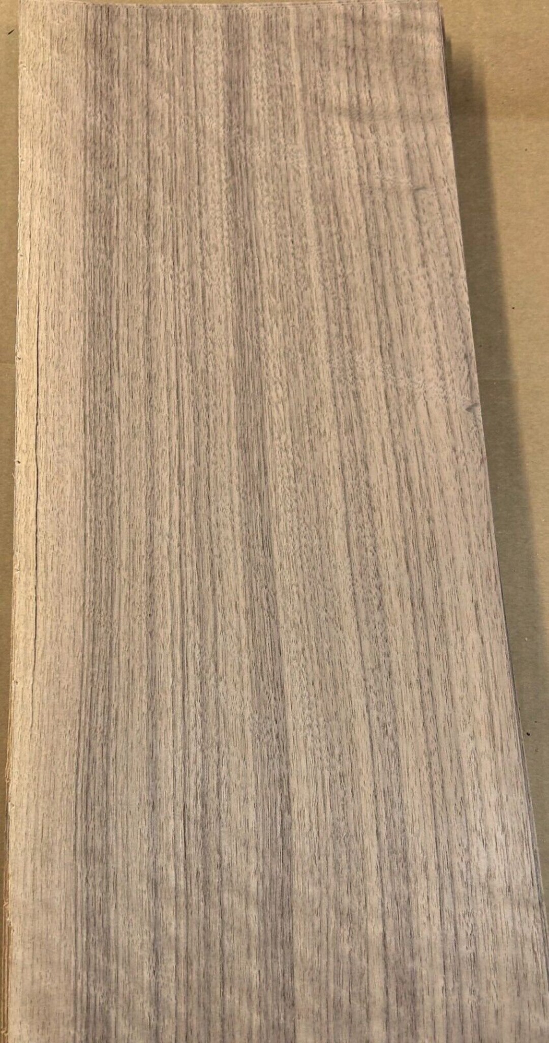 Walnut Quarter Cut Wood Veneer 8" X 21" Raw No Backing 1/42" Thickness ...